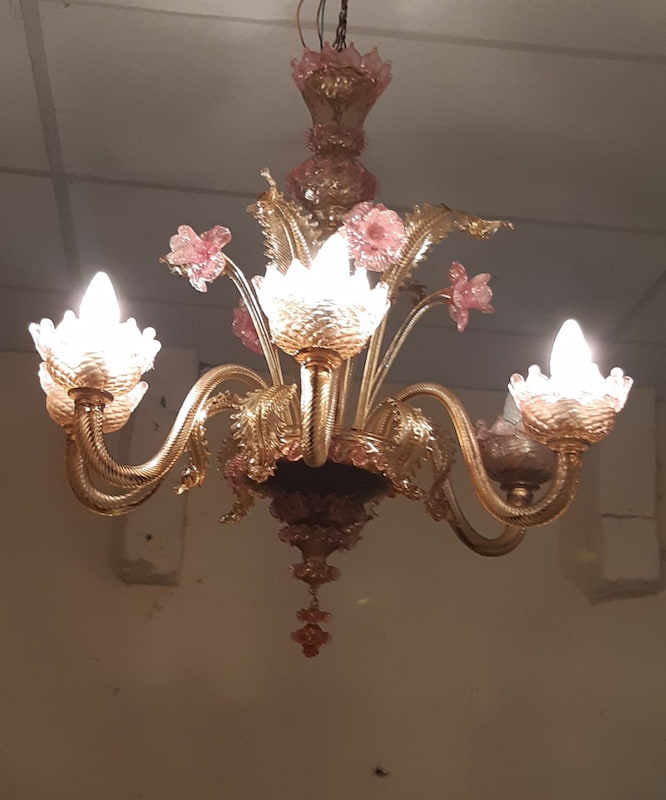 Luminaires anciens | Lampe vintage et Lustre rétro | Brocante Jouenne
